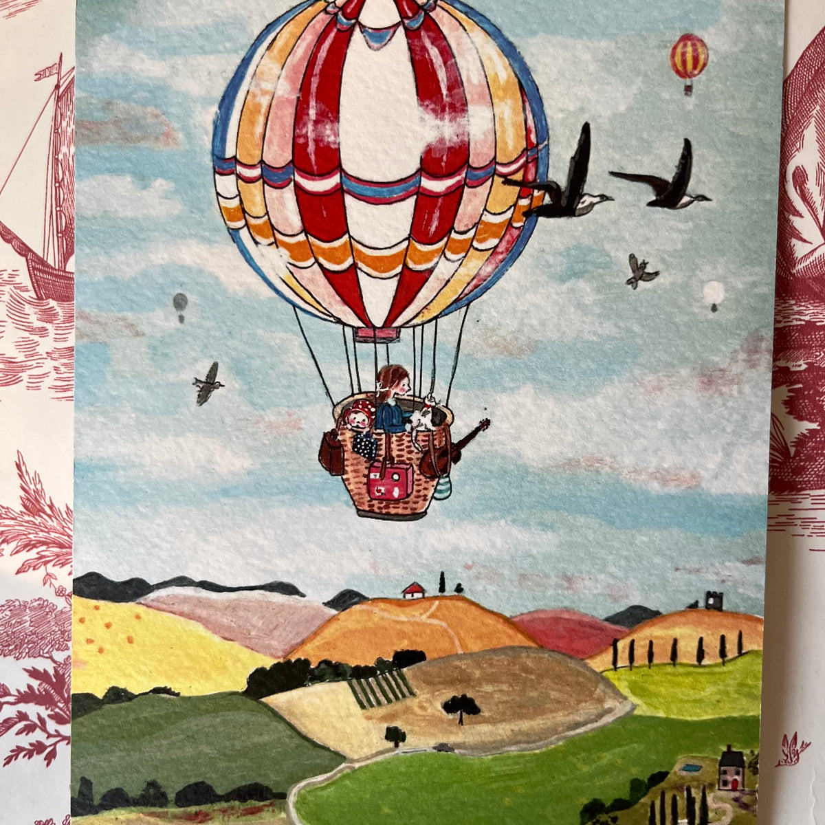 Luchtballon | Kaart Gwen van Knippenberg – Fripperies